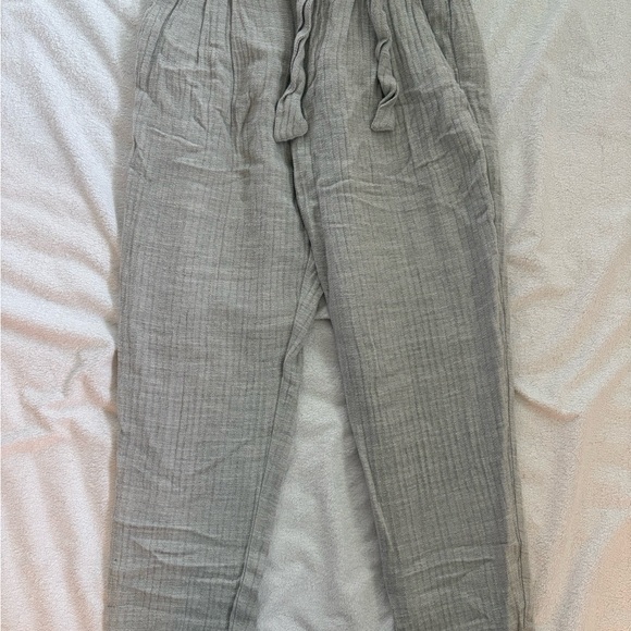 Zara | Pants & Jumpsuits | Zara Linen Tie Front Capris | Poshmark